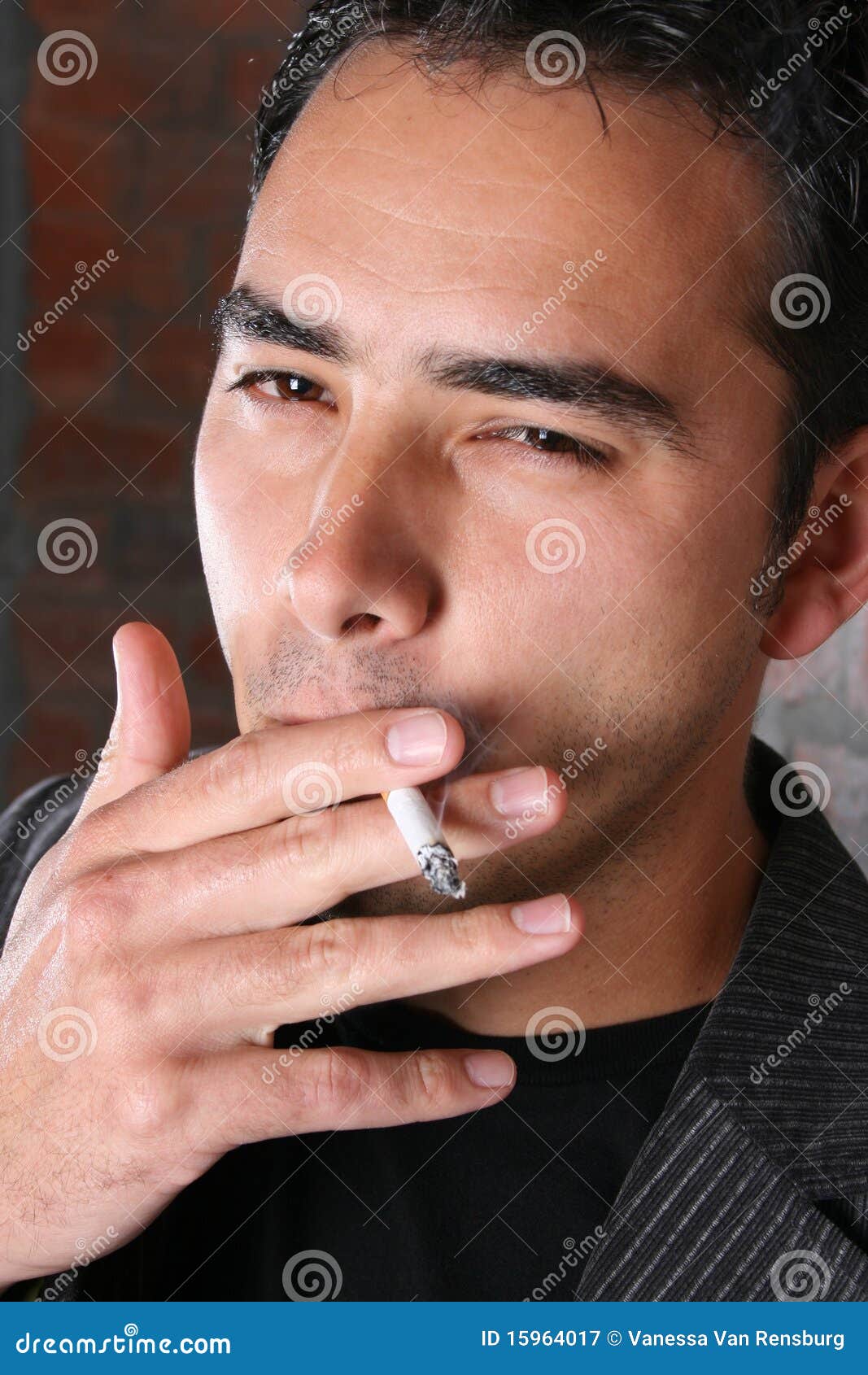 Smoking Male stock image. Image of fashion, skin, hunk - 15964017