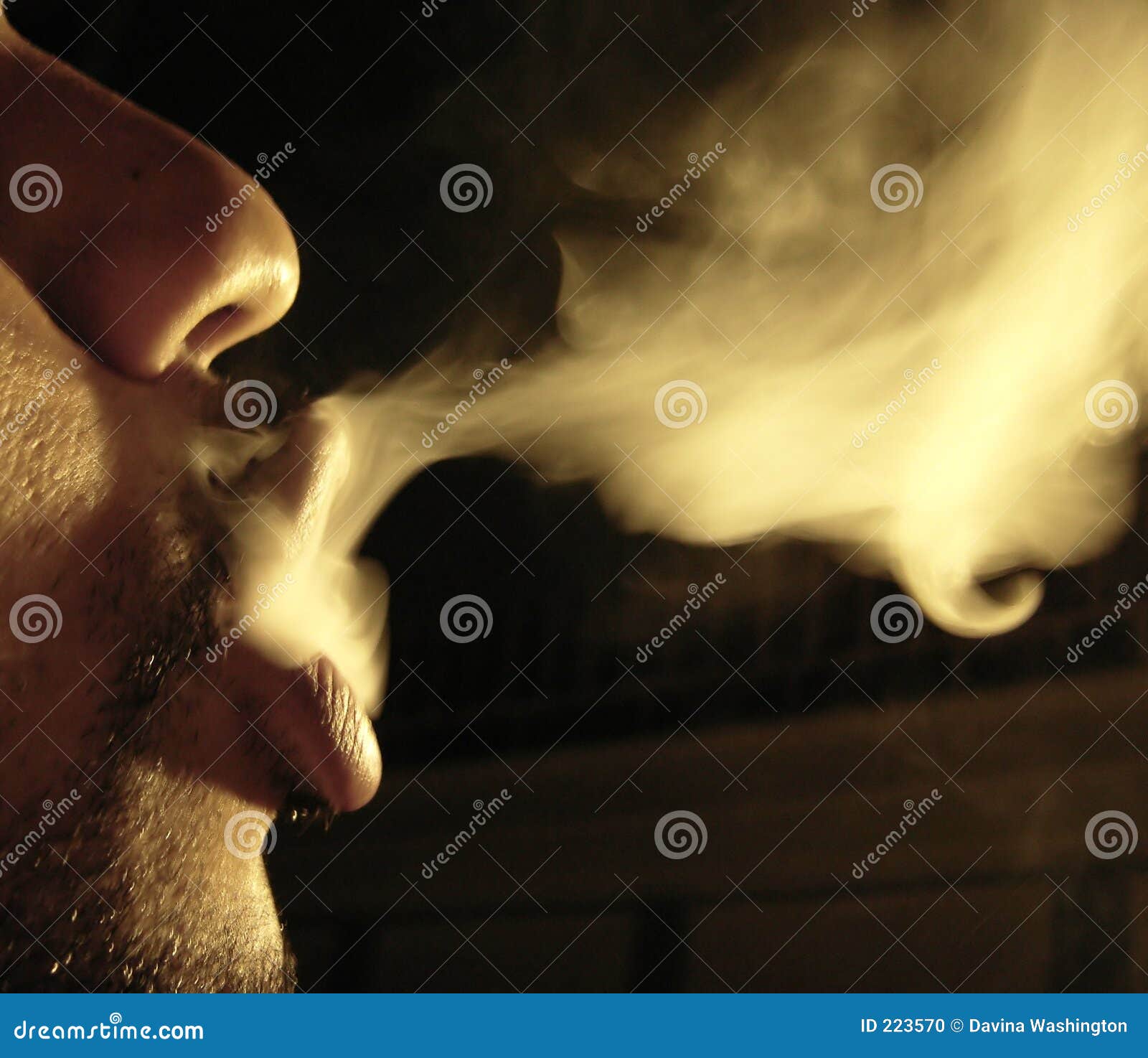 Smoking Man stock photo. Image of nose, tobacco, cigarette - 223570