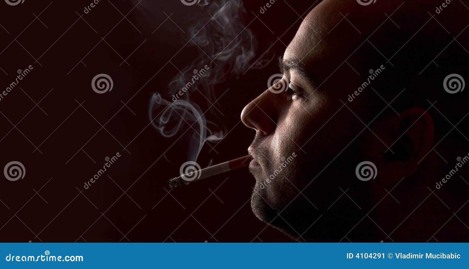 Smoking man stock image. Image of individual, medical - 4104291