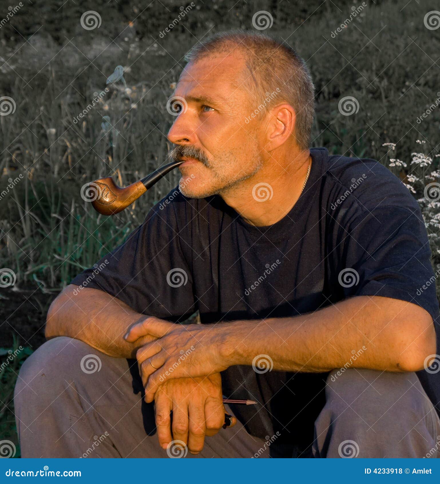 Smoking Man Picture. Image: 4233918