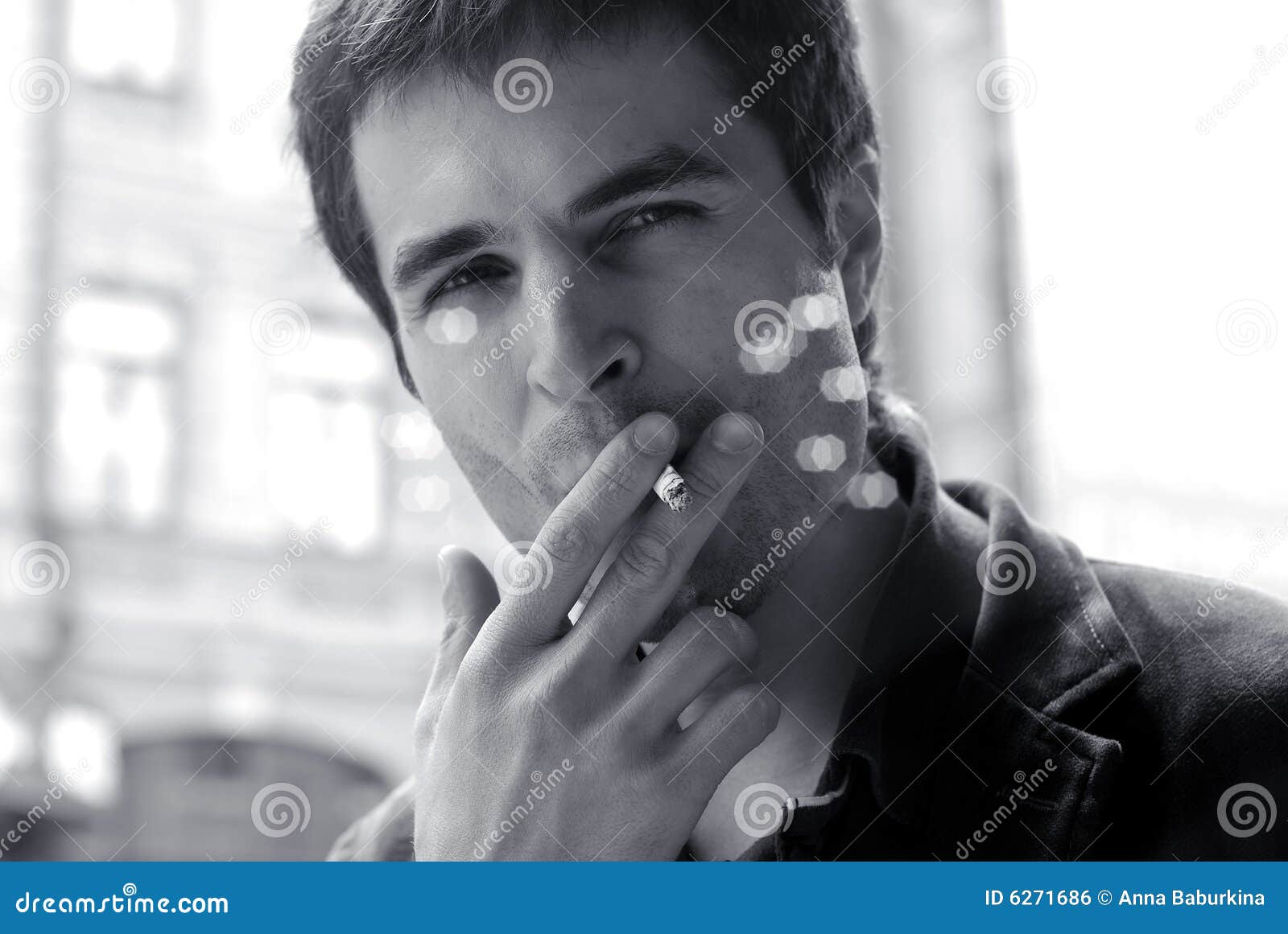 Smoking man stock photo. Image of health, addictive, meditate - 6271686