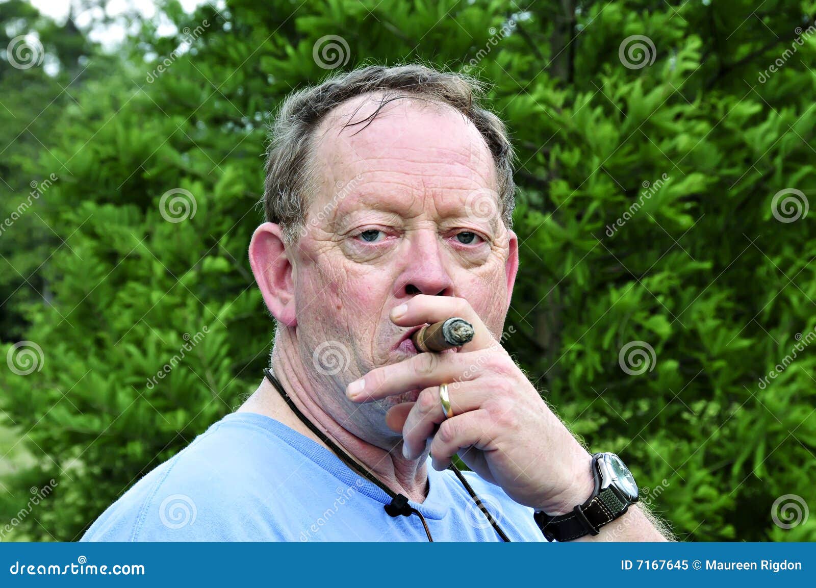 Smoking Man stock image. Image of caucasian, attractive - 7167645