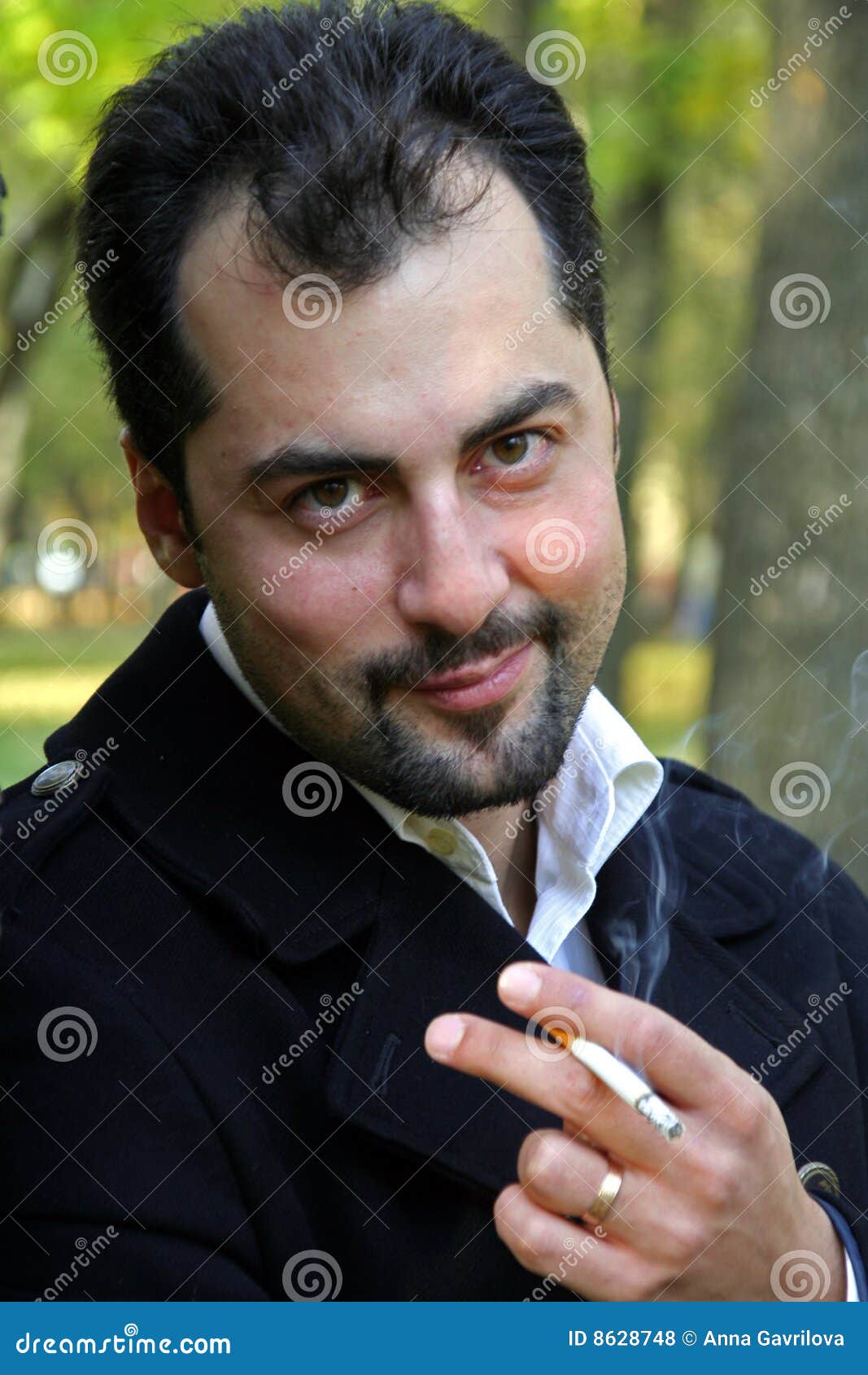 Smoking man stock photo. Image of button, addiction, danger - 8628748