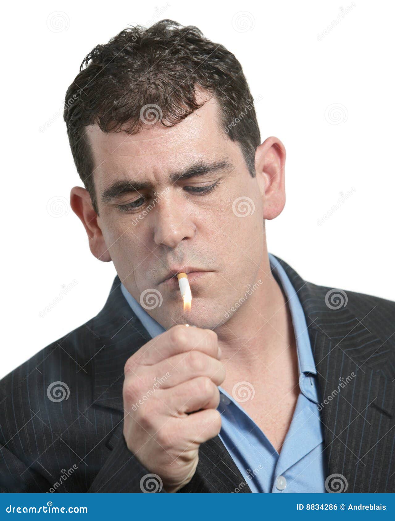 Smoking Man stock photo. Image of isolated, people, cigar - 8834286