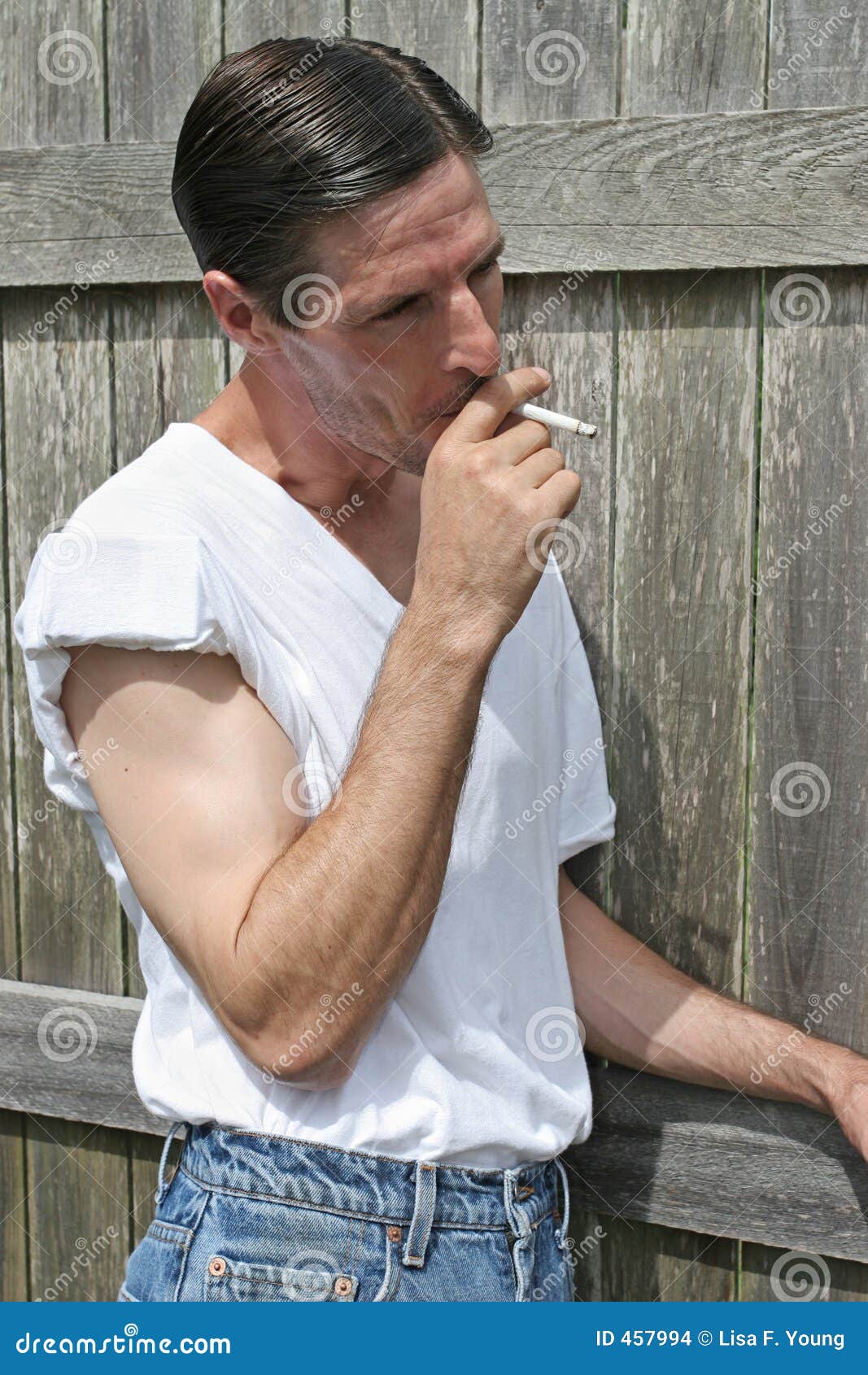 Smoking Man - Profile stock photo. Image of homeless, blue - 457994