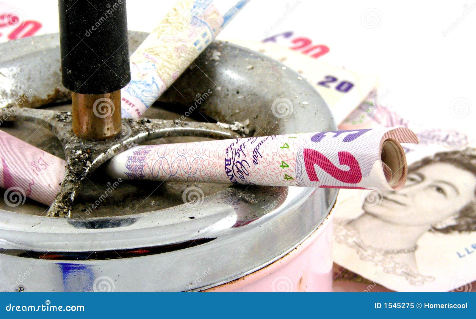 Smoking money editorial image. Image of ciggies, pound - 1545275