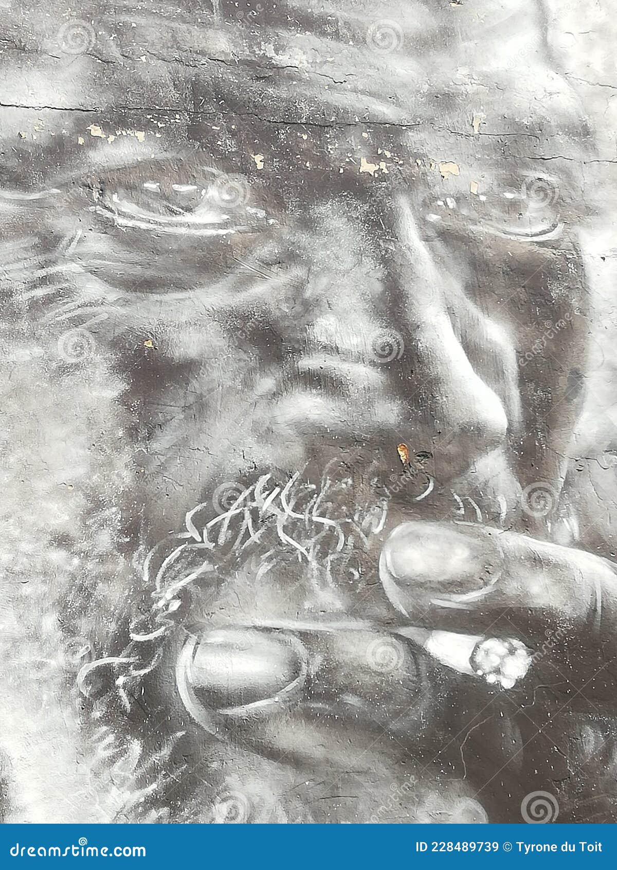 Smoking Mural on Wall editorial stock image. Image of wall - 228489739