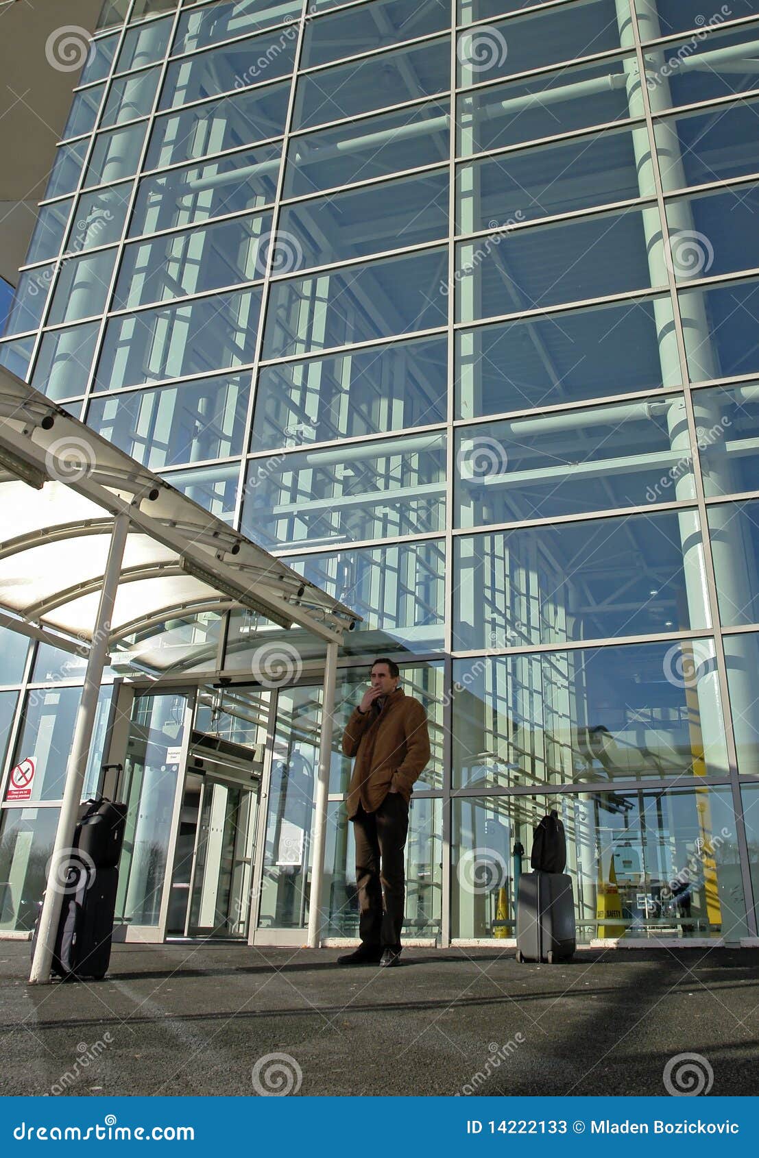 Smoking outside building stock image. Image of pause - 14222133