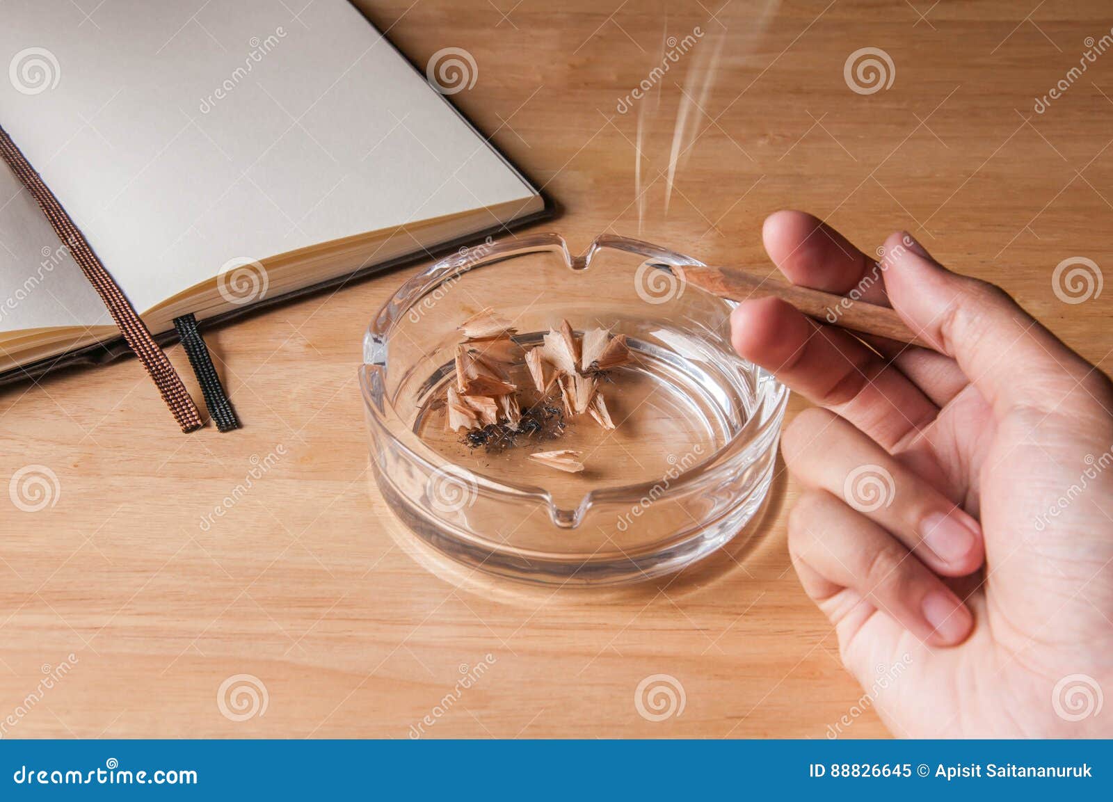 Smoking Pencil Cigarette Concept Idea Stock Image - Image of antique ...