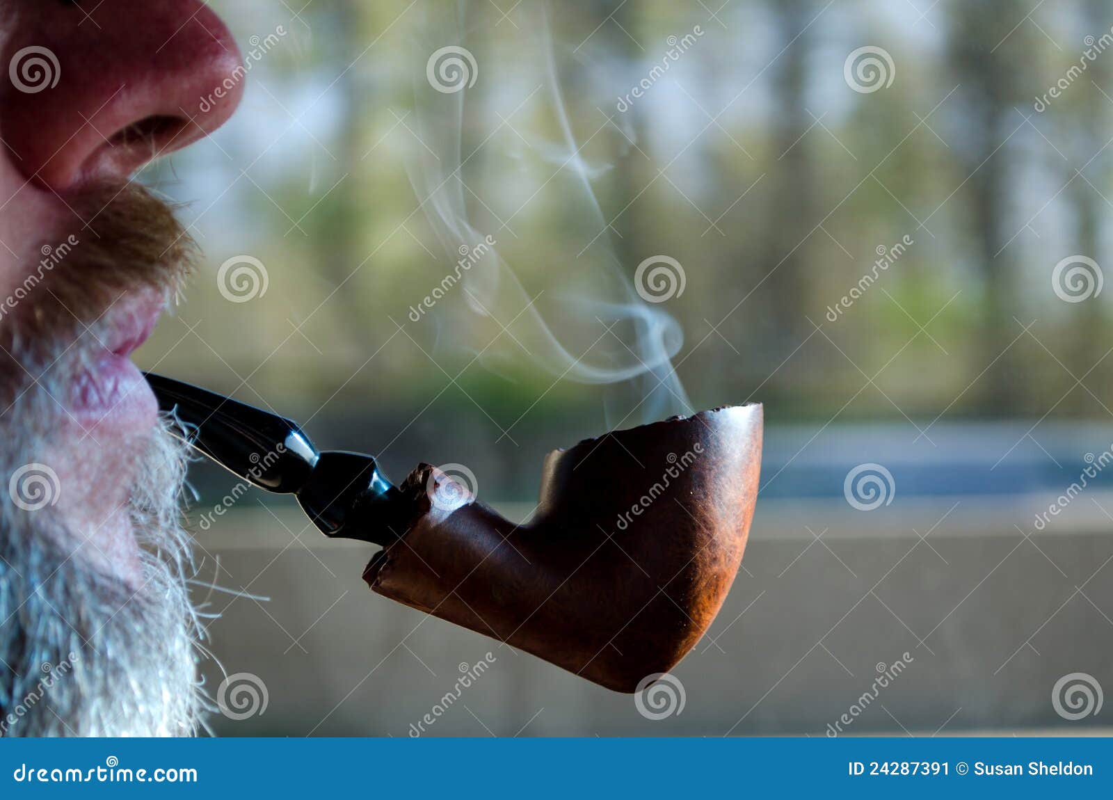 Smoking pipe stock image. Image of aromatic, habit, peaceful - 24287391