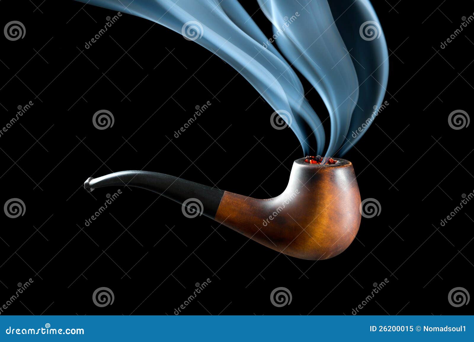 Smoking pipe stock image. Image of single, classic, embers - 26200015