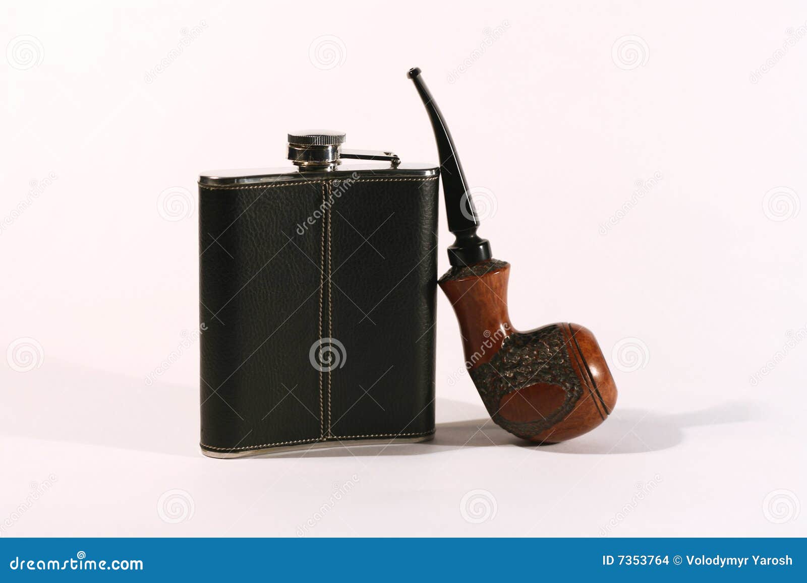 Smoking pipe with a flask stock photo. Image of pipe, smoker - 7353764