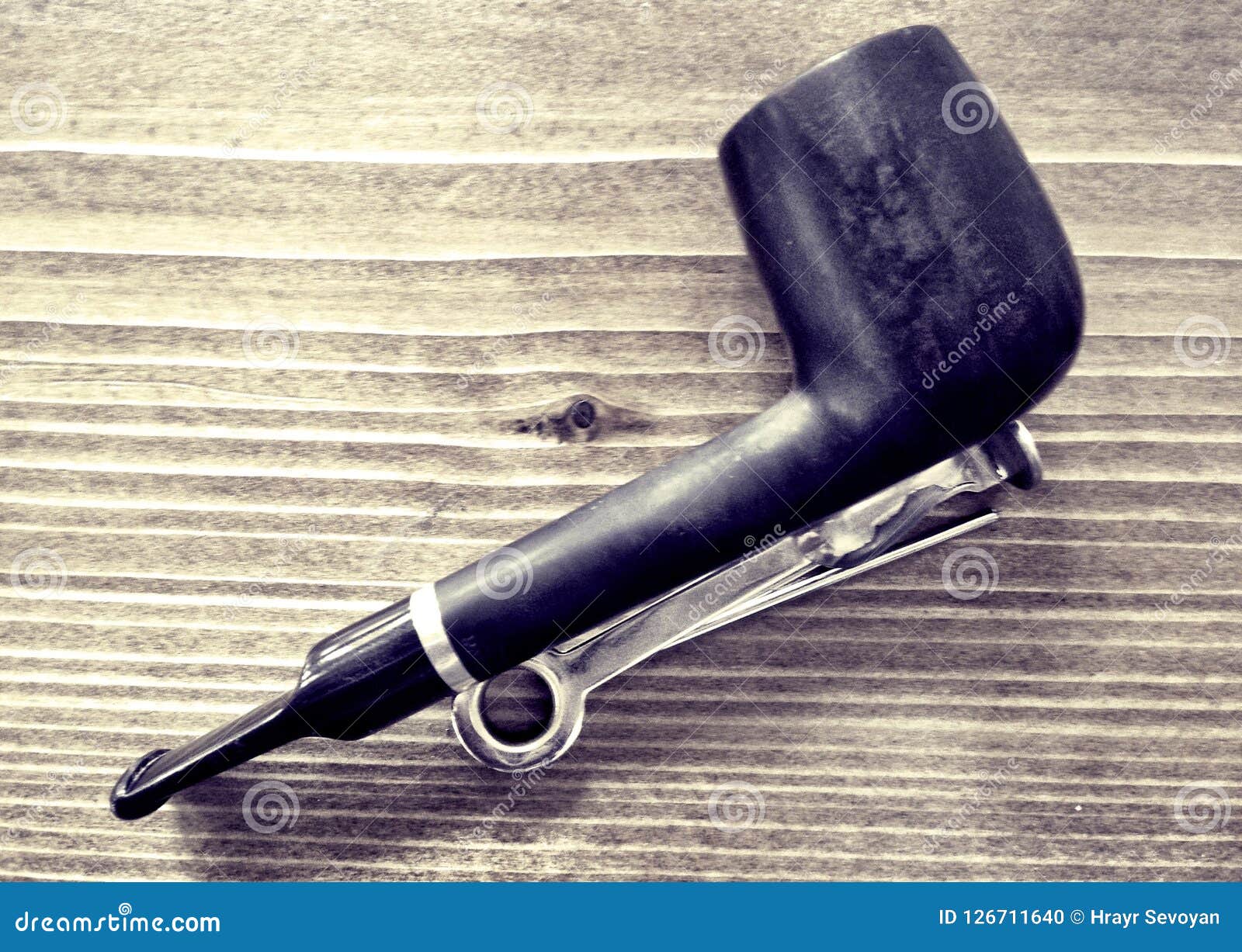 Smoking Pipe and Tool Knife Stock Photo - Image of brown, metal: 126711640