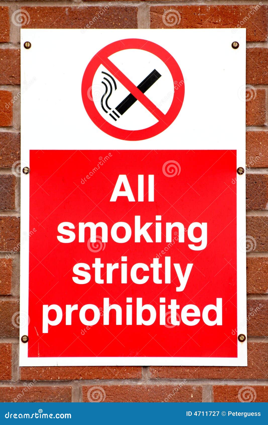 Smoking Prohibited Sign stock image. Image of sign, smoking - 4711727