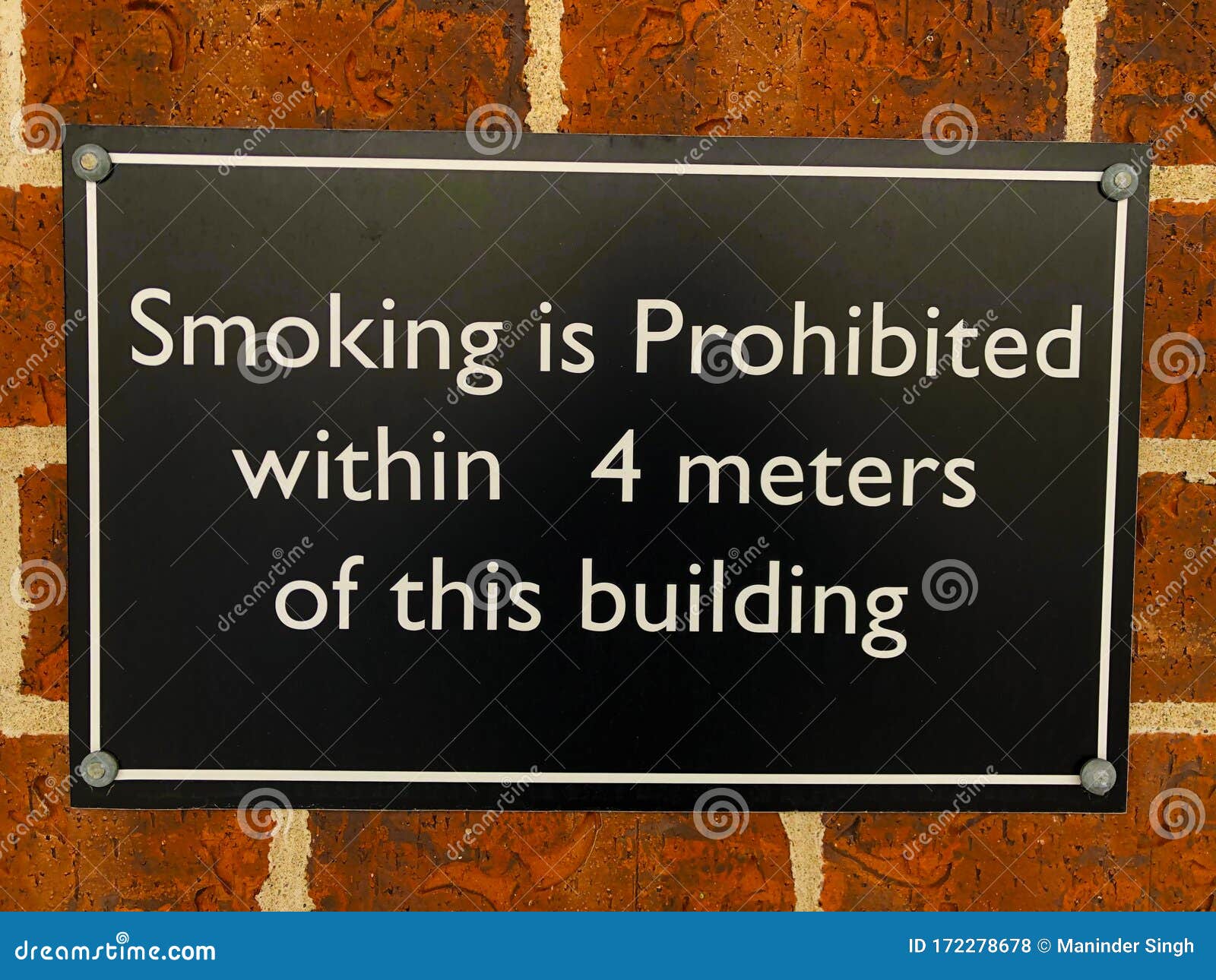 Smoking Prohibited Sign Board. Stock Photo - Image of treatment, blue ...