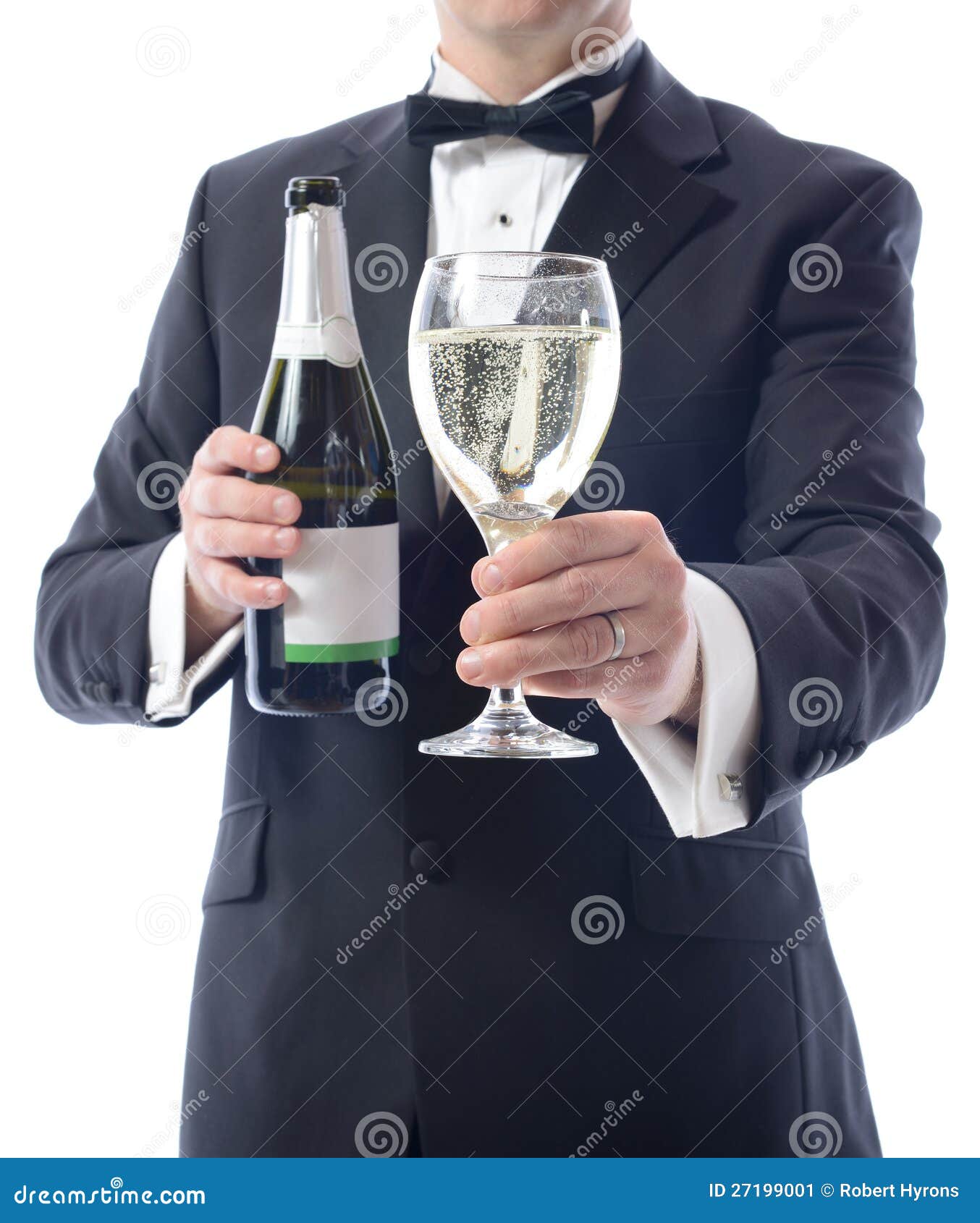 Smoking Que Presenta El Vidrio De Vino Imagen de archivo - Imagen de ...