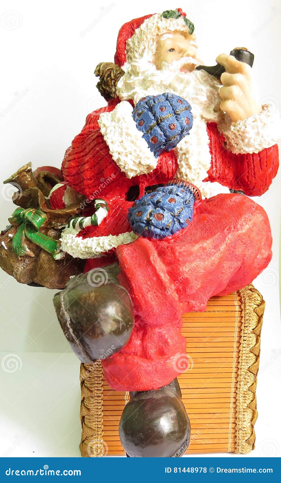 Smoking santa stock photo. Image of father, saint, christmas - 81448978