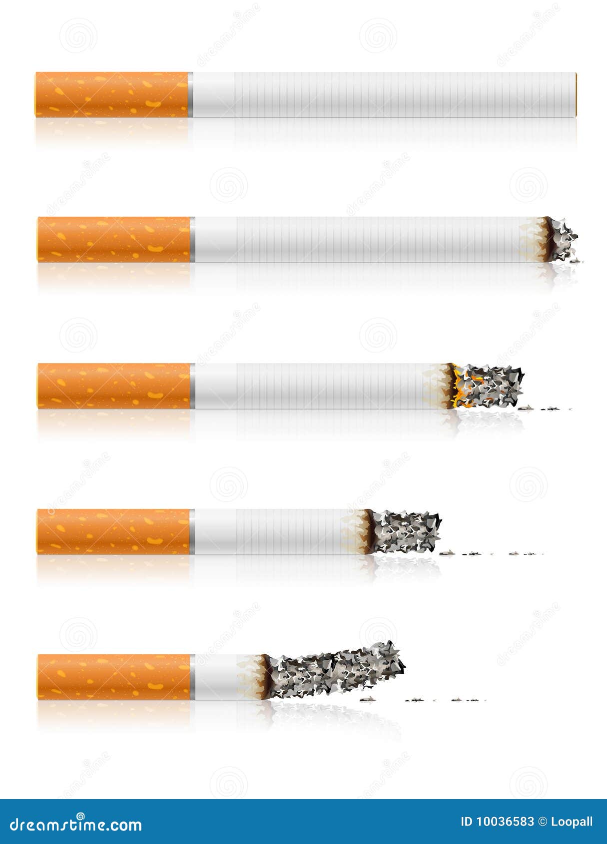 Smoking sigarette stock illustration. Illustration of narcotic - 10036583