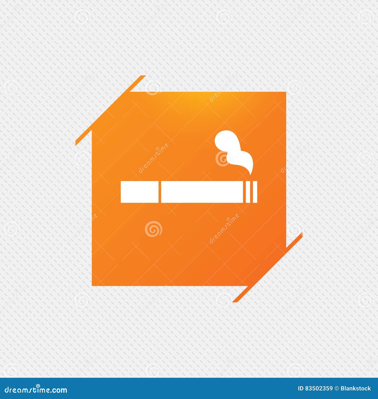 Smoking Sign Icon. Cigarette Symbol Stock Vector - Illustration of ...