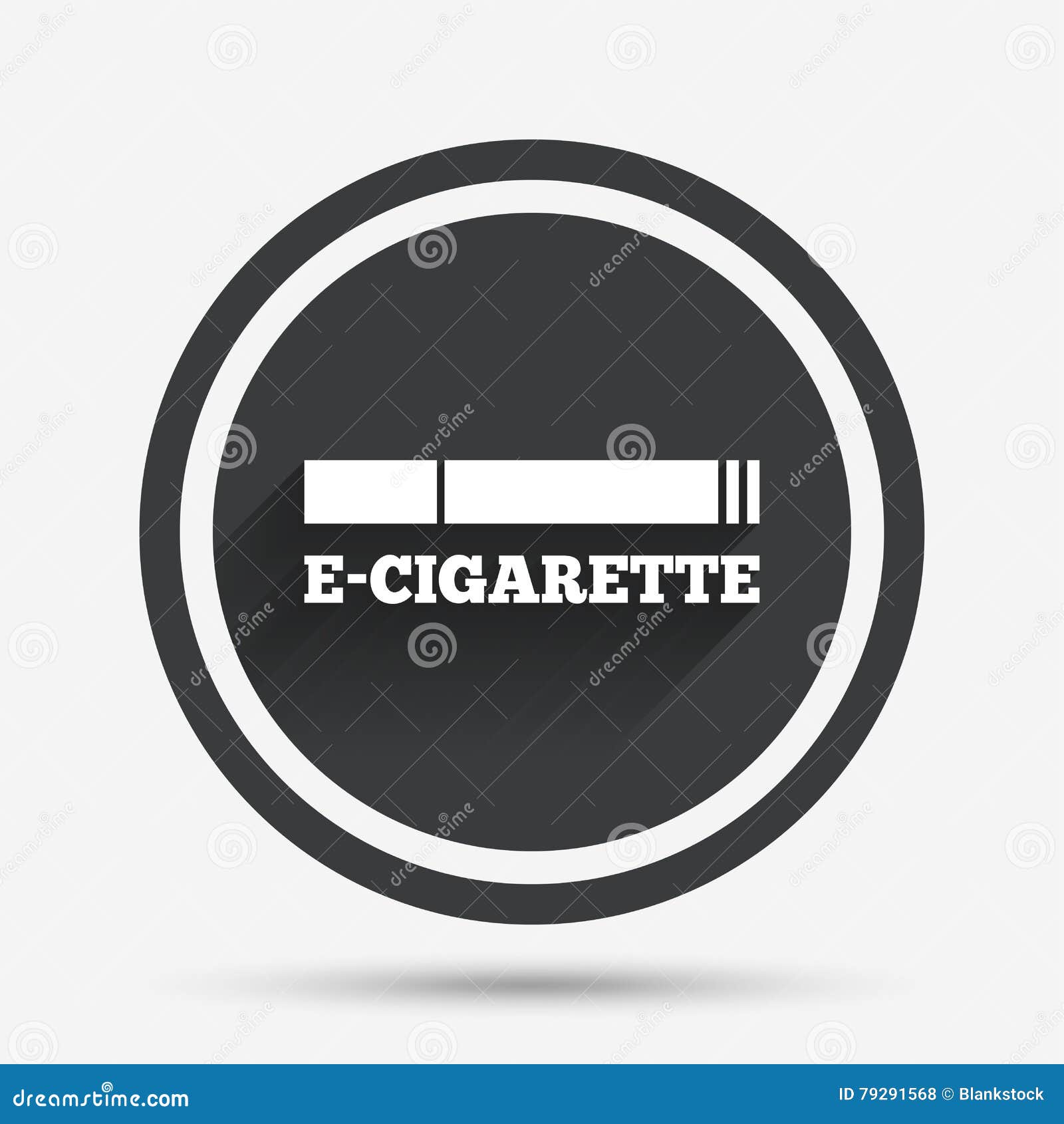 Smoking Sign Icon. E-Cigarette Symbol Stock Vector - Illustration of ...