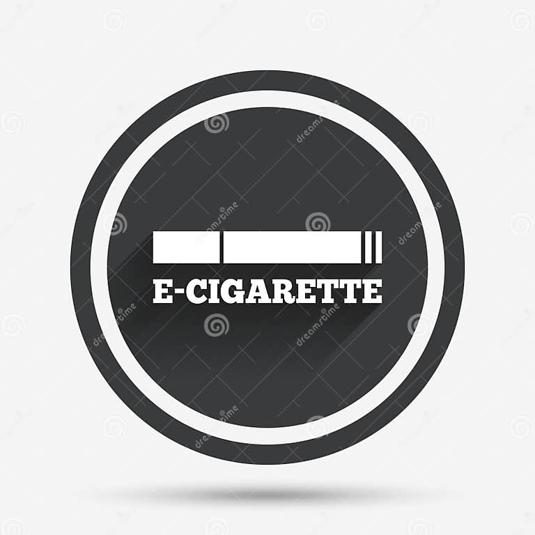 Smoking Sign Icon. E-Cigarette Symbol Stock Vector - Illustration of ...