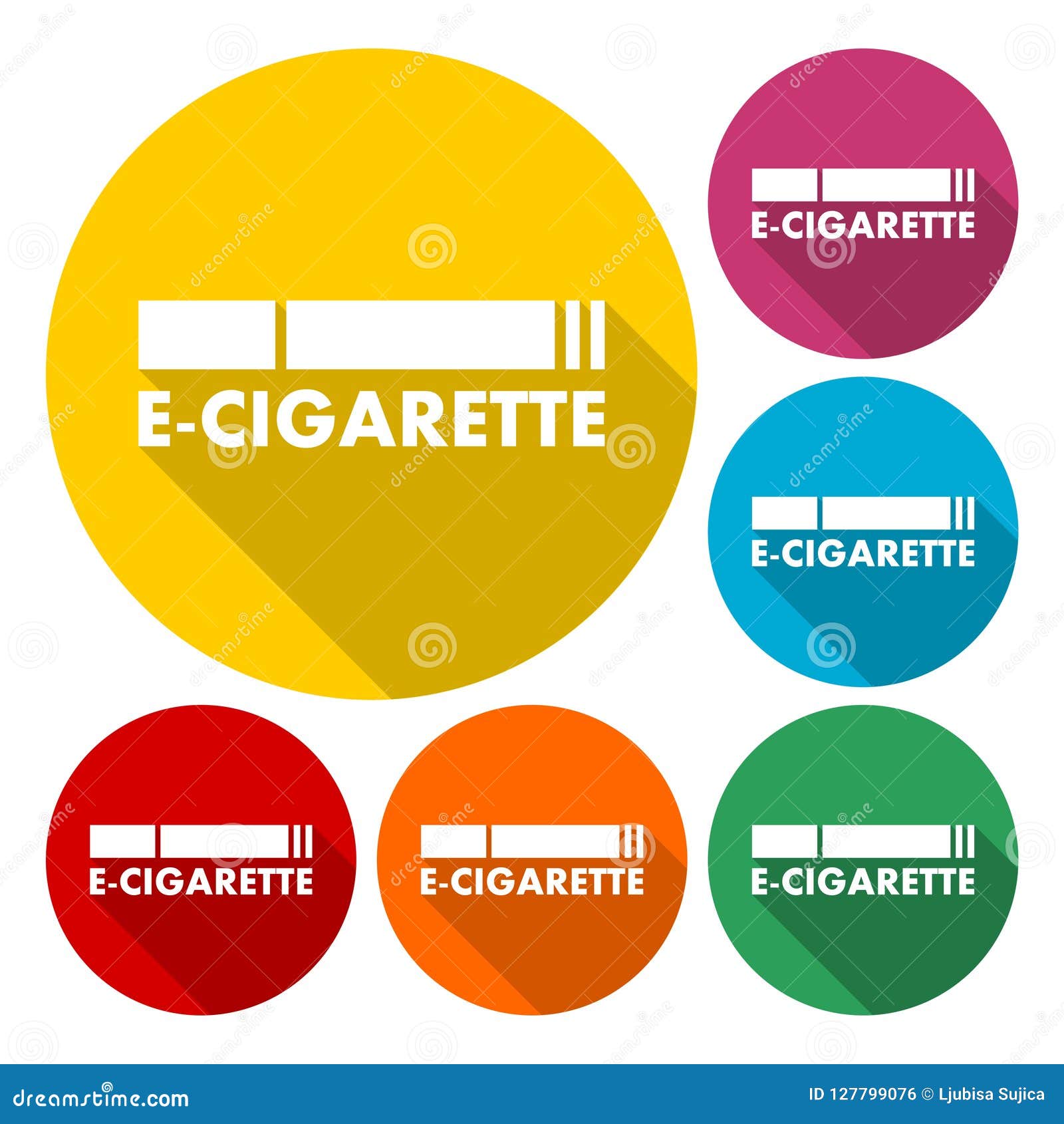 Smoking Sign Icon. E-Cigarette Symbol Stock Vector - Illustration of ...