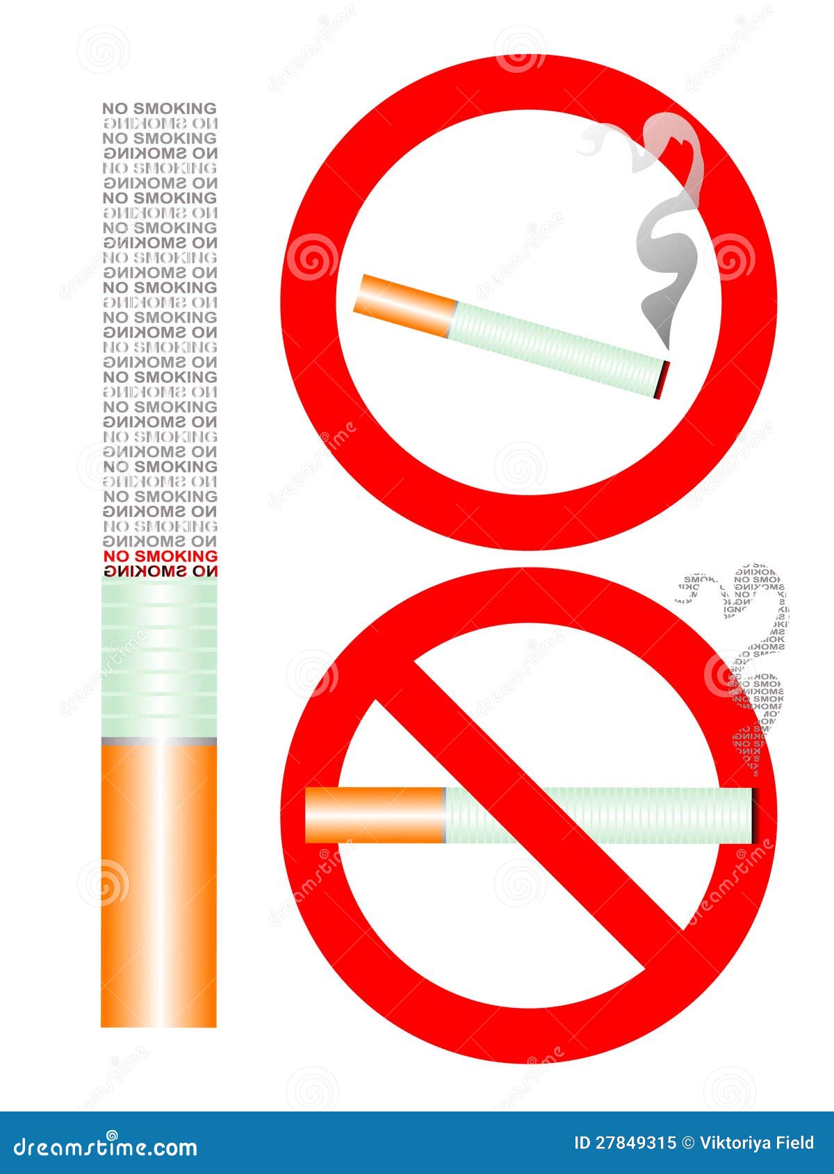 Smoking signs stock vector. Illustration of symbol, vector - 27849315