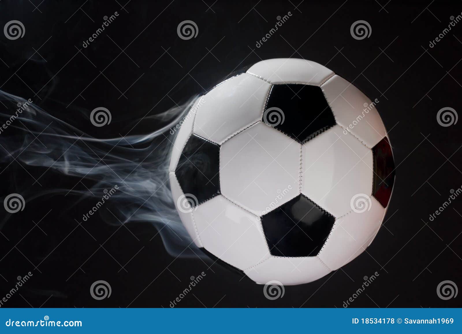 Smoking Soccer Ball stock photo. Image of ball, close - 18534178