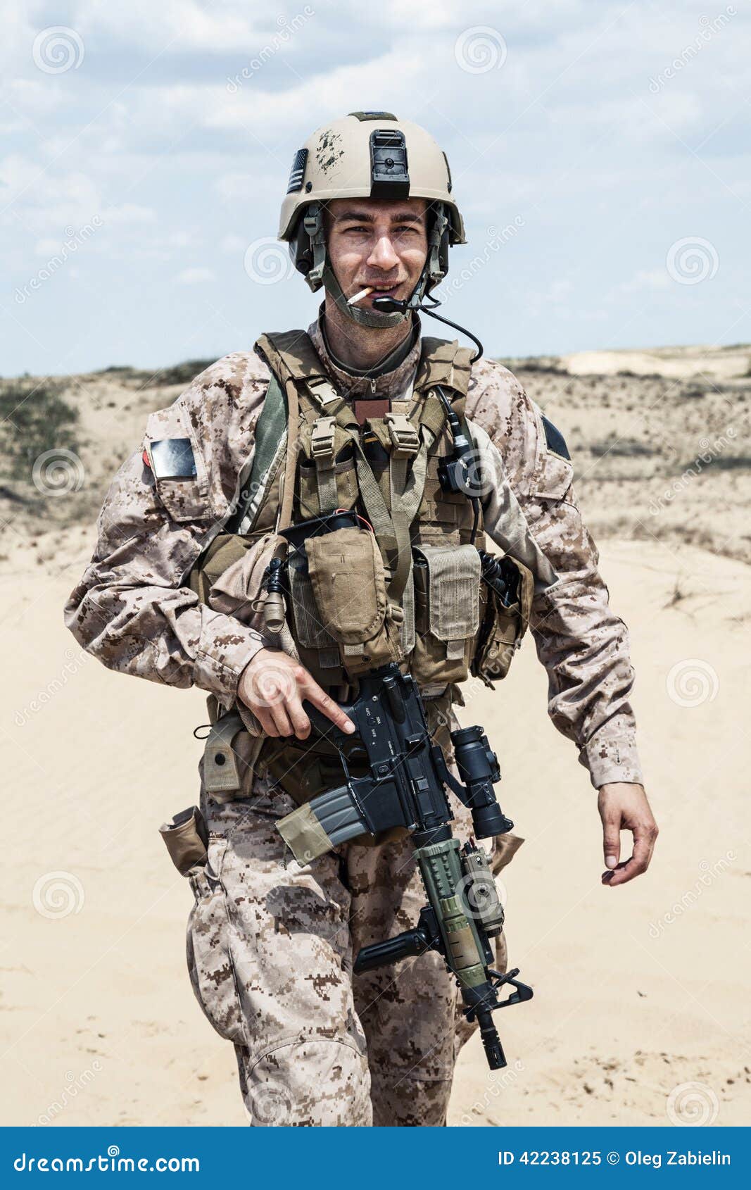 Smoking soldier stock image. Image of commando, troops - 42238125