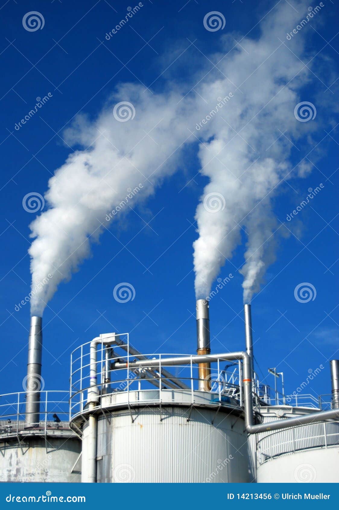 Smoking stacks stock photo. Image of industry, production - 14213456
