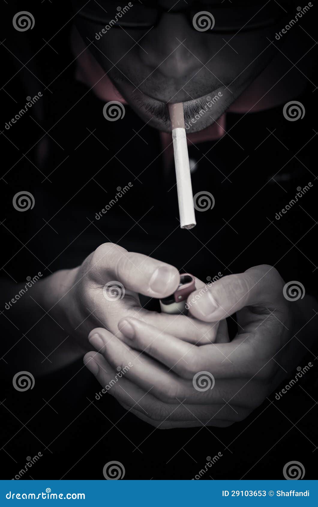 Smoking when stress stock image. Image of life, smoking - 29103653