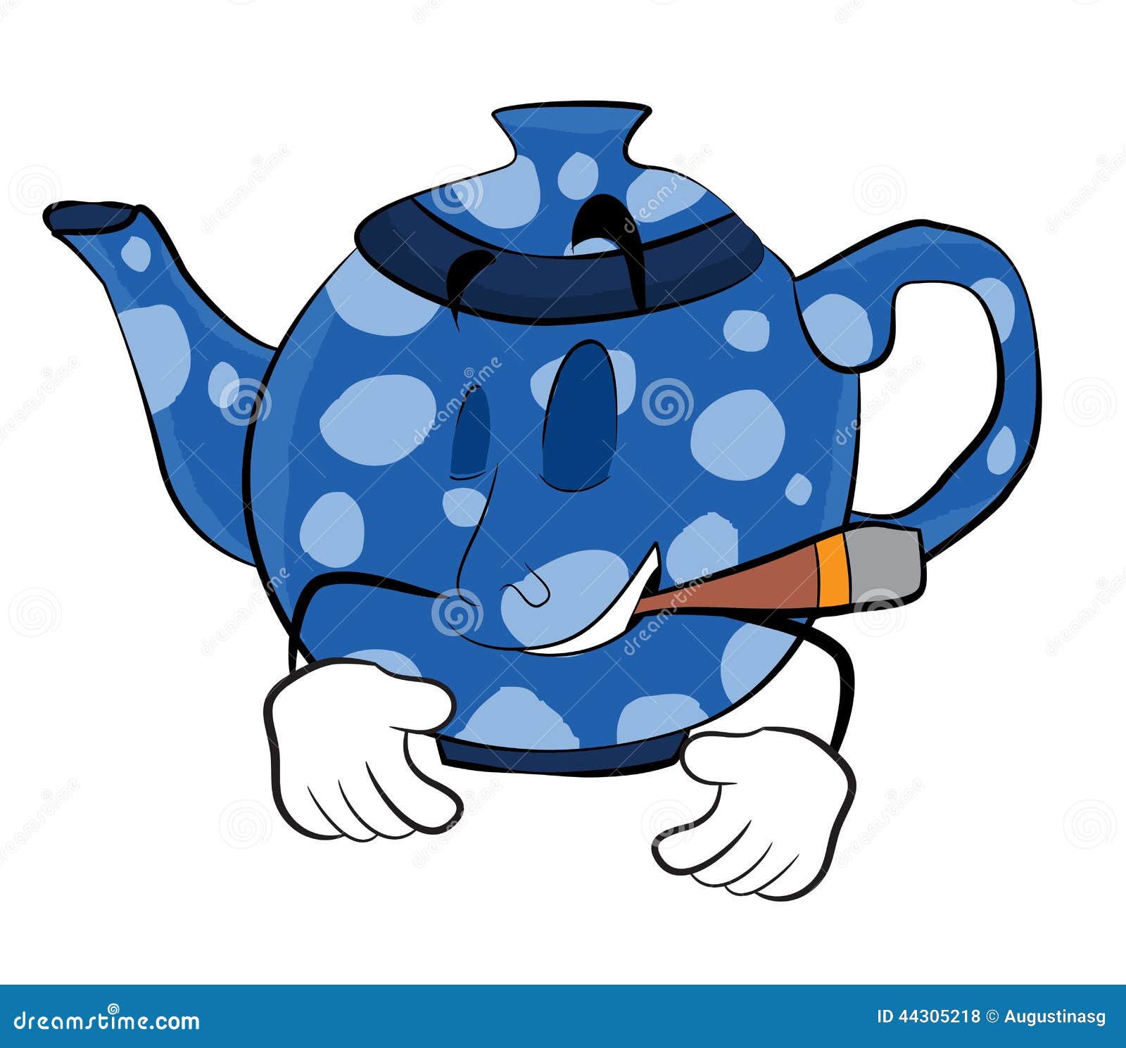 Smoking Teapot Cartoon Royalty-Free Illustration | CartoonDealer.com ...
