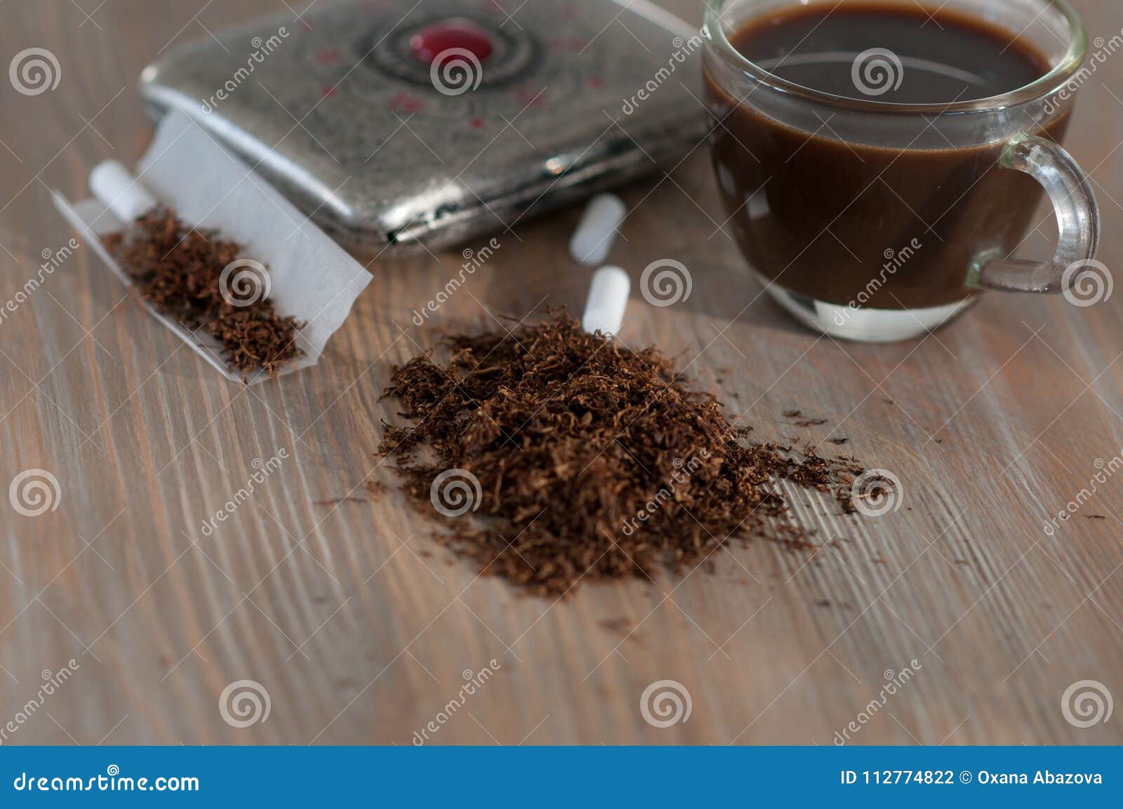 Smoking Tobacco and Roll-up Stock Photo - Image of cigarette ...