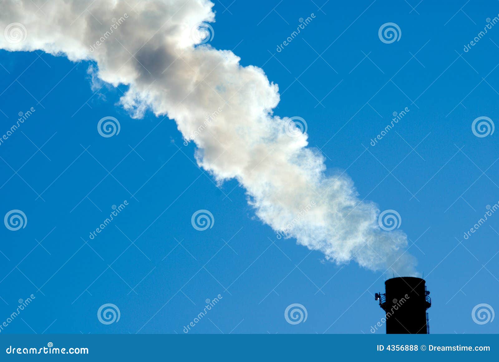 Smoking tube stock photo. Image of pollution, city, blue - 4356888