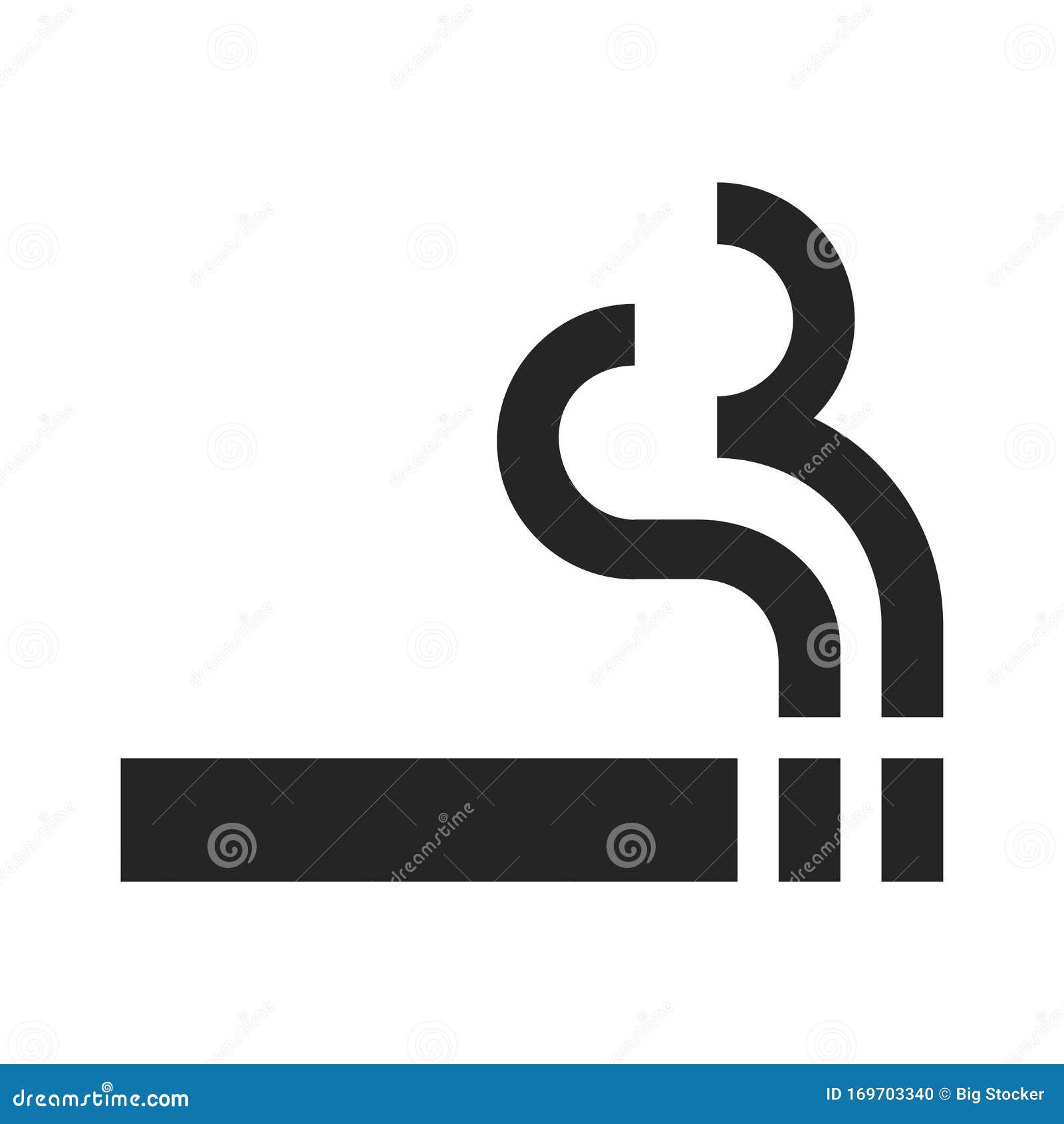 Smoking Vector Icon in Modern Design Style for Web Site and Mobile App ...