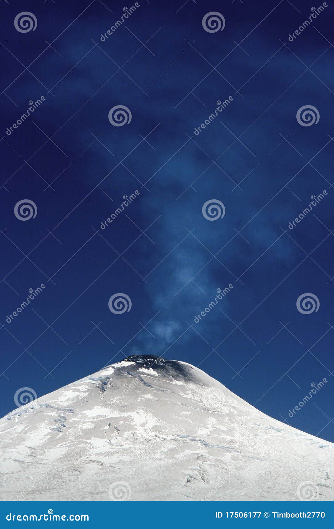 Smoking volcano stock image. Image of high, america, danger - 17506177