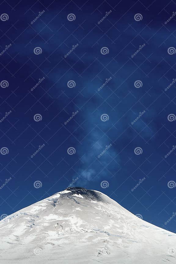 Smoking volcano stock image. Image of high, america, danger - 17506177