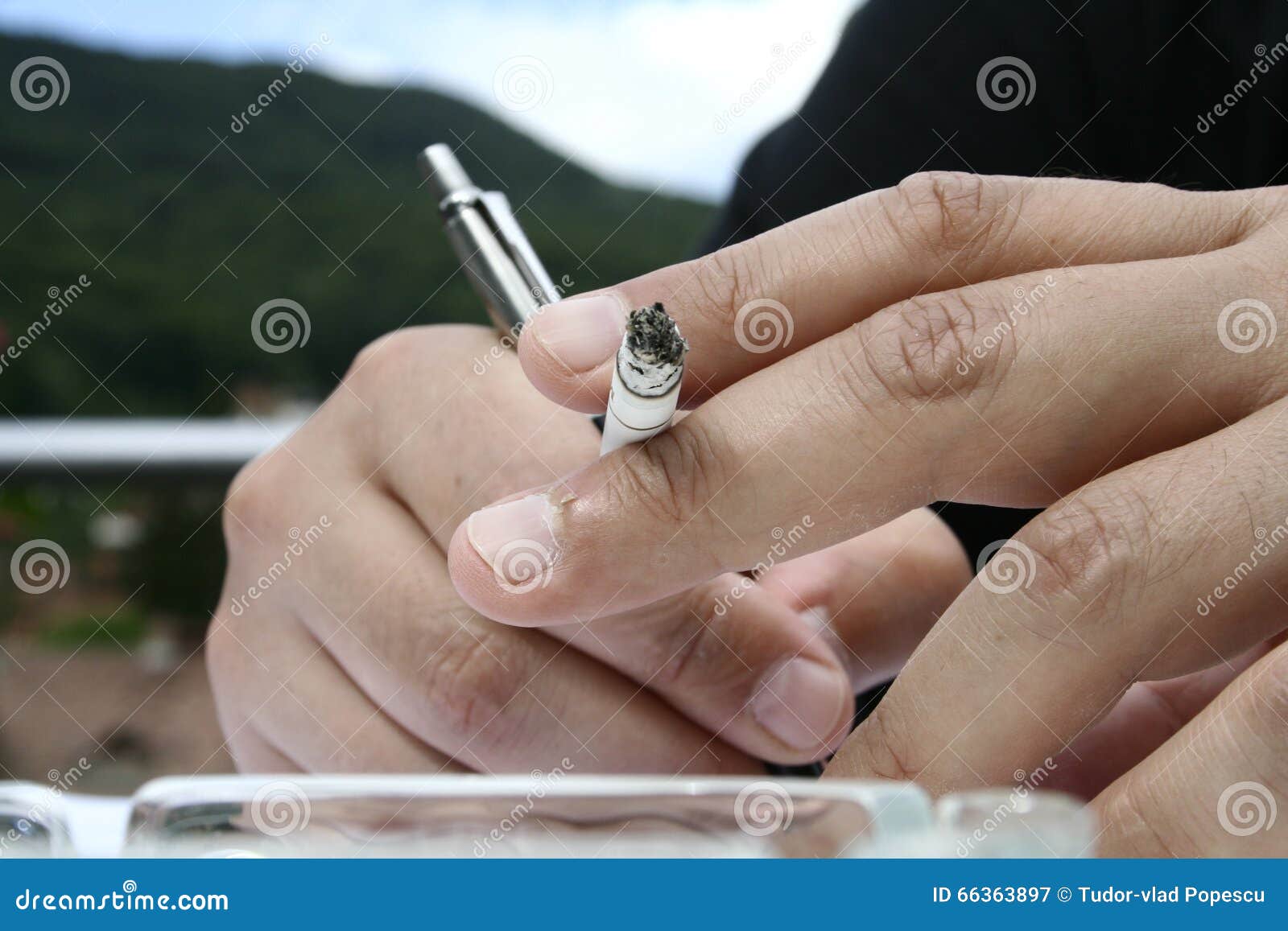 Smoking writer stock image. Image of finger, spiritual - 66363897