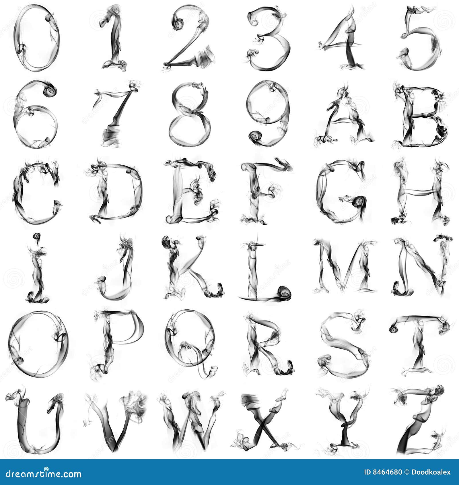 Smoke Alphabet Stock Photography | CartoonDealer.com #8485622