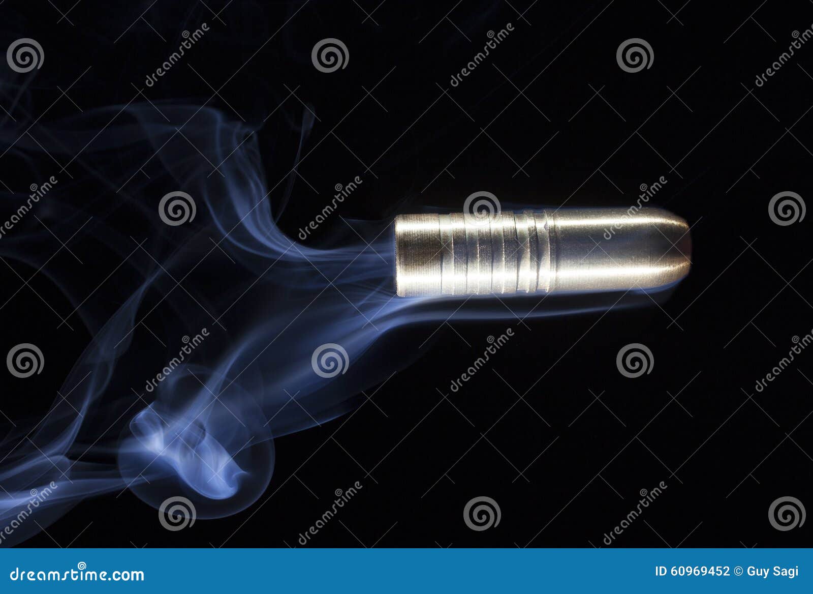 Smoky bullet stock photo. Image of smoke, flying, bullet - 60969452