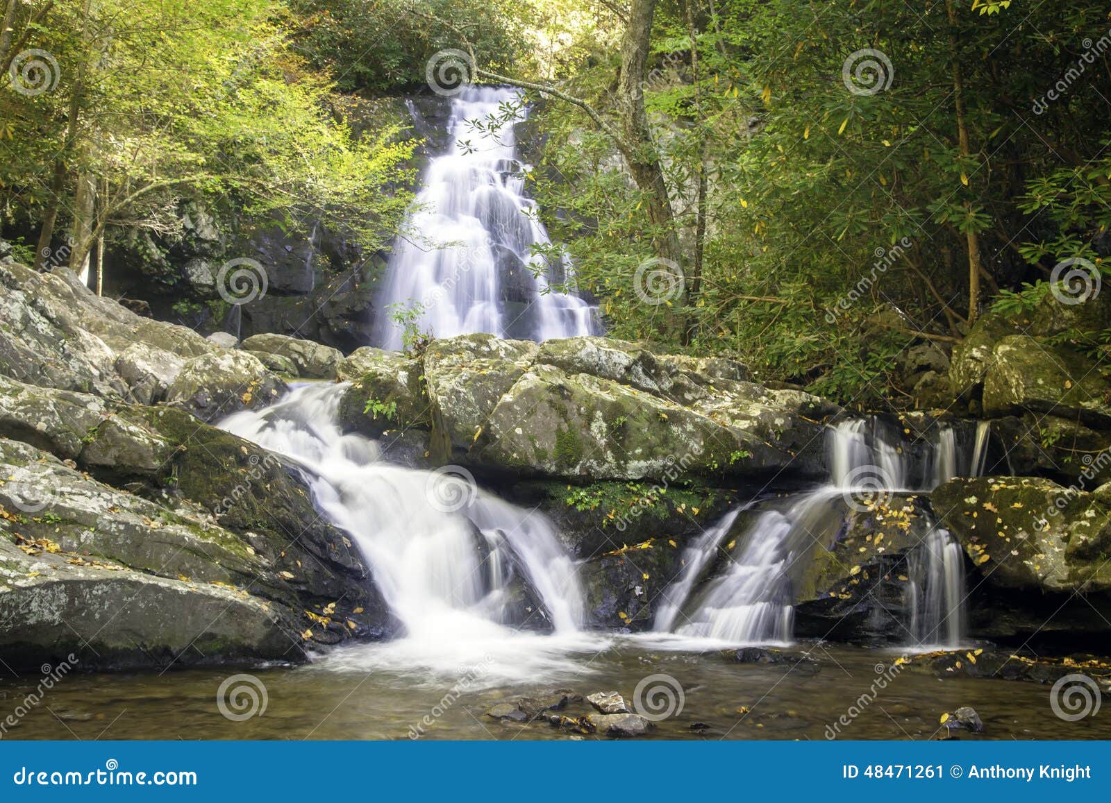 Smoky Mountain Fall Stream stock image. Image of mill - 48471261