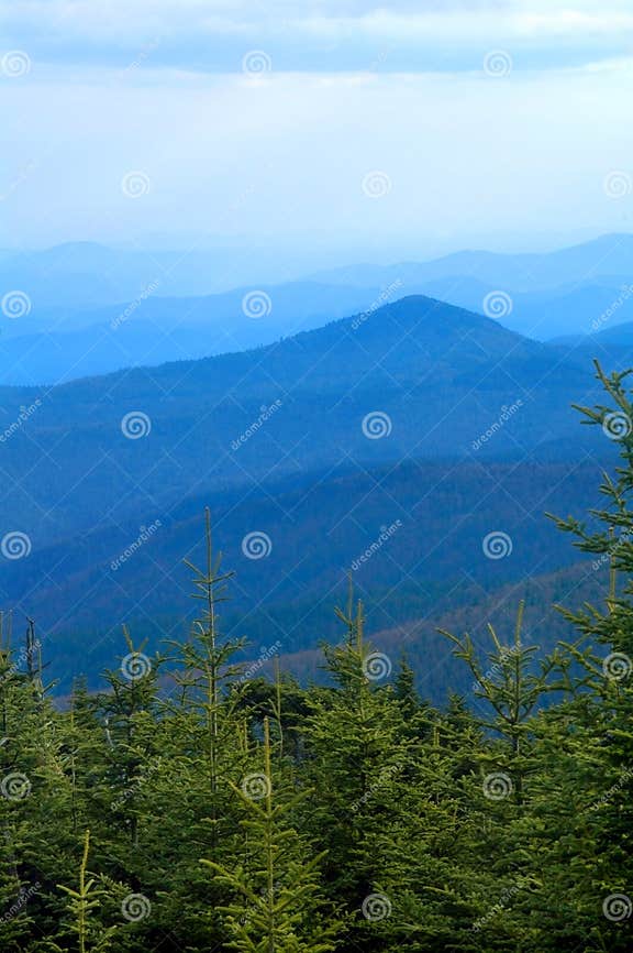 Smoky Mountains, Blue Ridge Stock Image - Image of appalachian, color ...