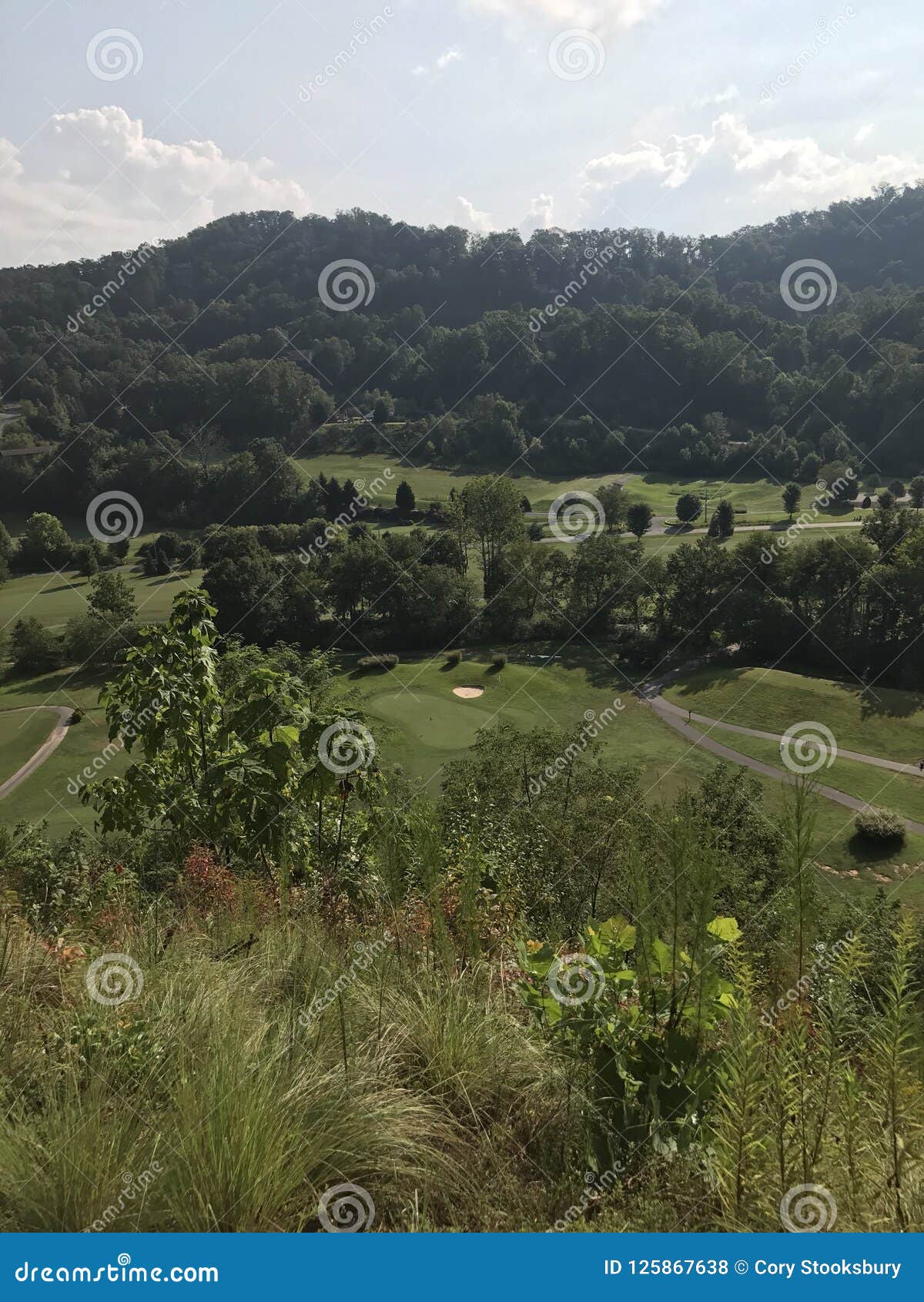 Smoky Mountains Golf stock photo. Image of north, smoky - 125867638