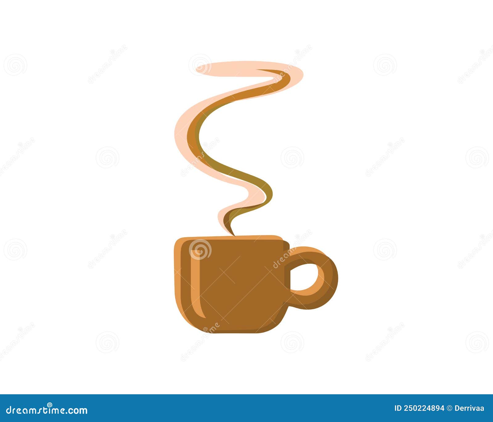 Smoky Tea and Coffee Illustration Stock Vector - Illustration of cream ...