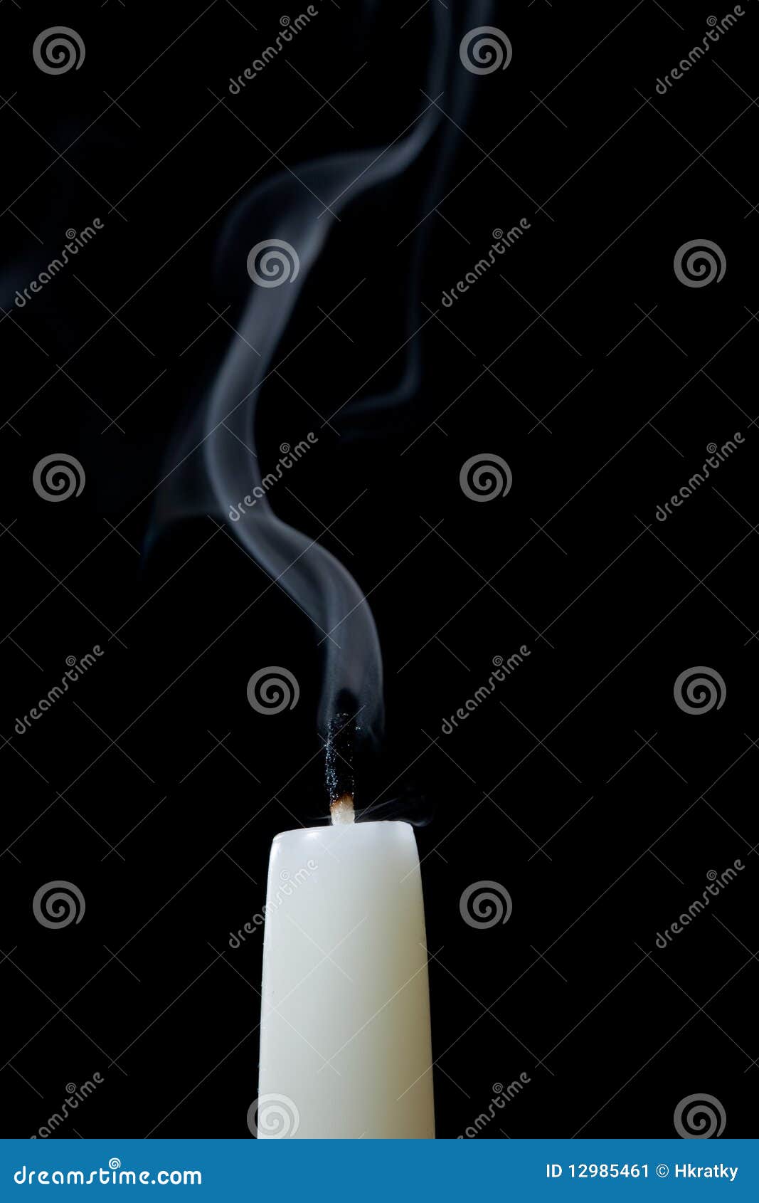 Smoldering candle stock image. Image of white, closeup - 12985461