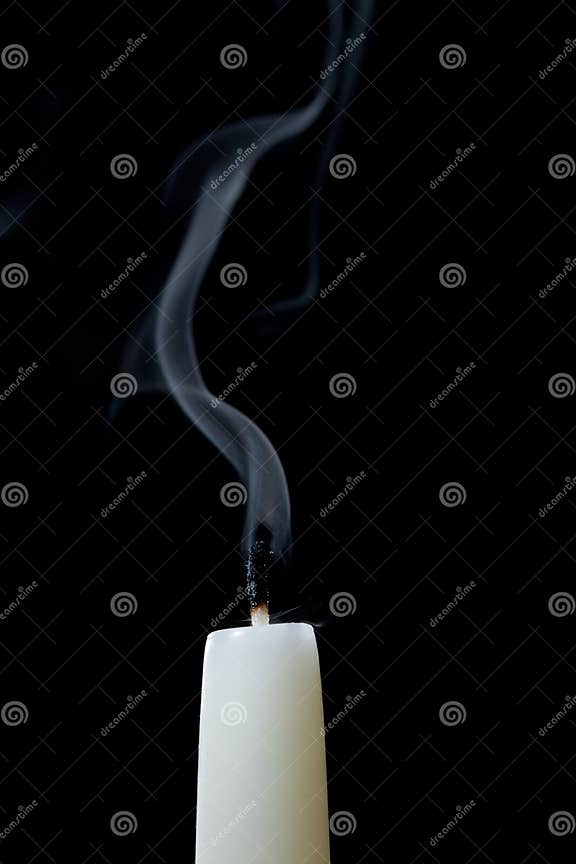 Smoldering candle stock image. Image of white, closeup - 12985461
