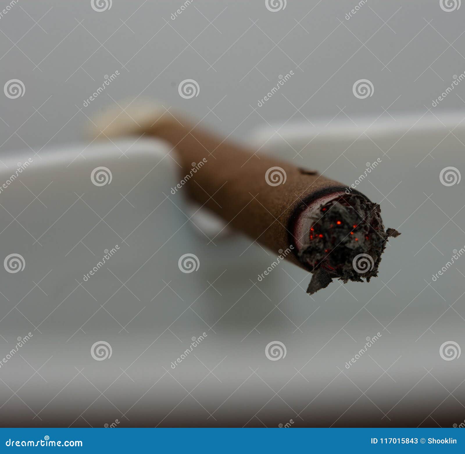 Smoldering cigar stock image. Image of healthcare, health - 117015843