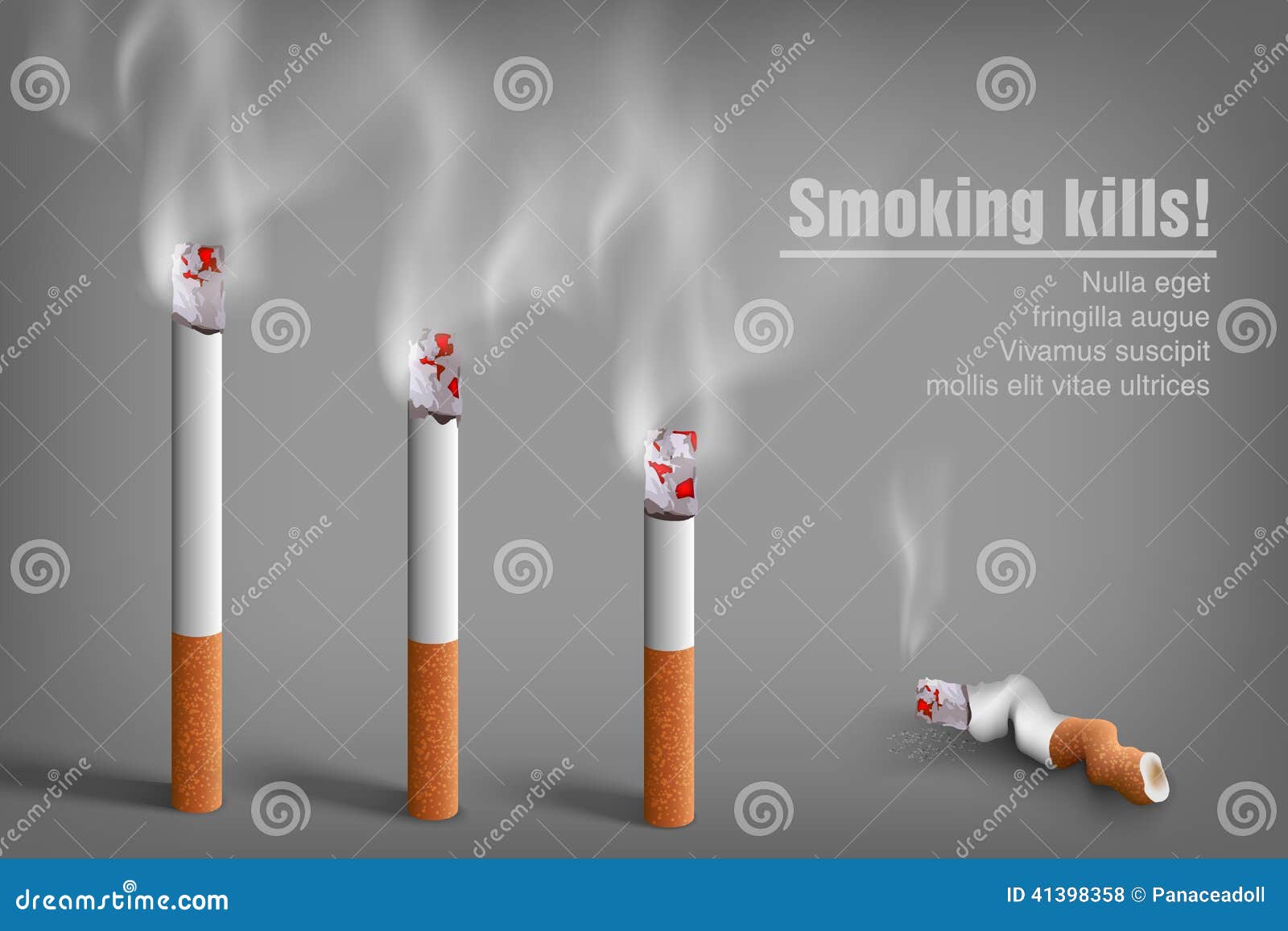 Smoldering Cigarette Icon With Long Shadow. Element Of Web Icons ...
