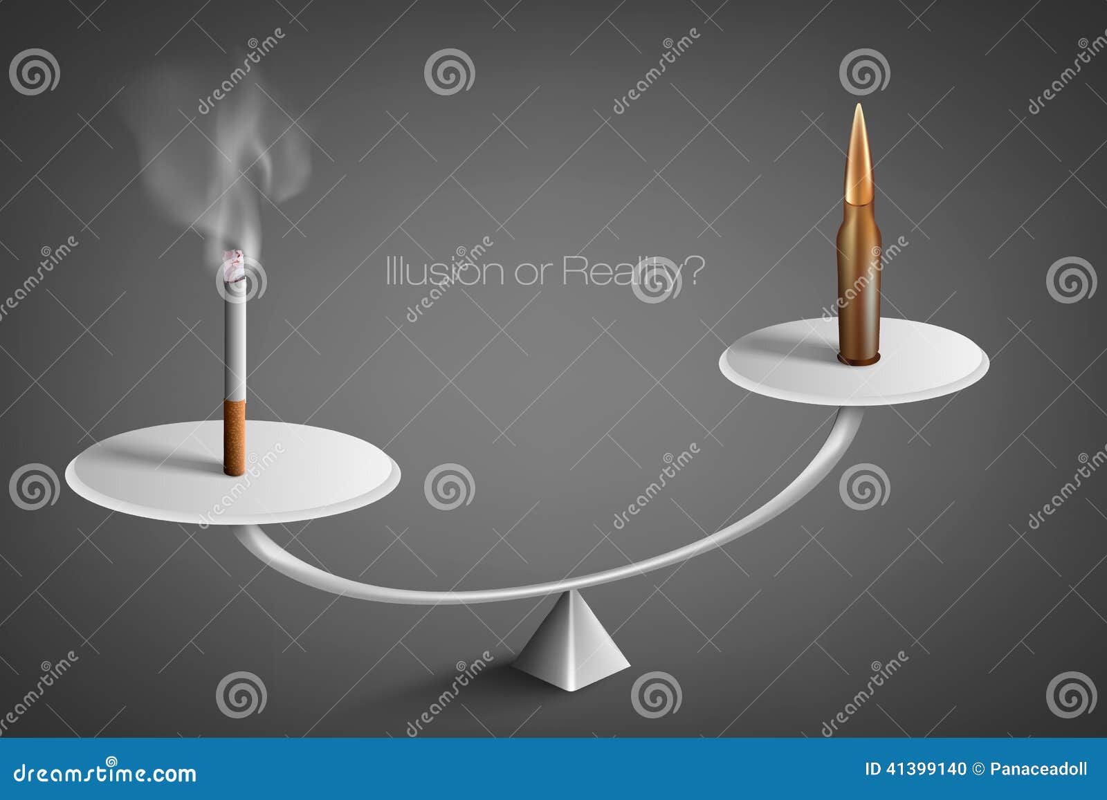 Smoldering Cigarette with a Smoke Stock Vector - Illustration of ...