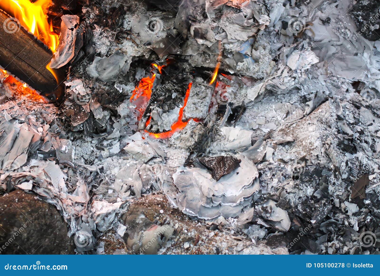 Smoldering coal outdoors stock photo. Image of barbecue - 105100278